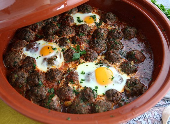 Receta de tajine de kefta (albóndigas de ternera)