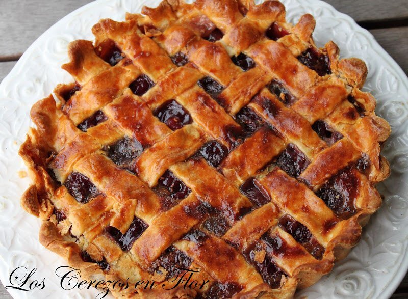 Receta de tarta de cerezas con pasta quebrada