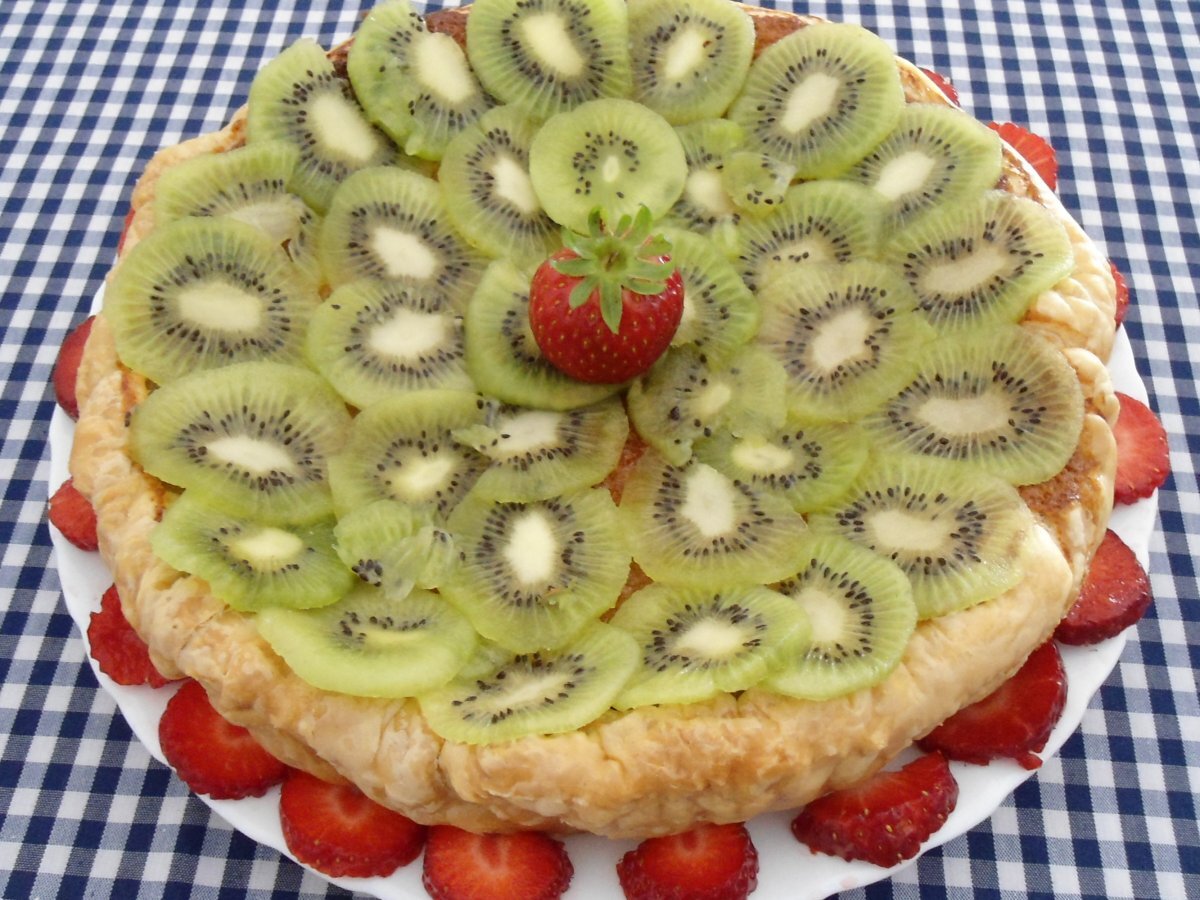 Receta de tarta de kiwi