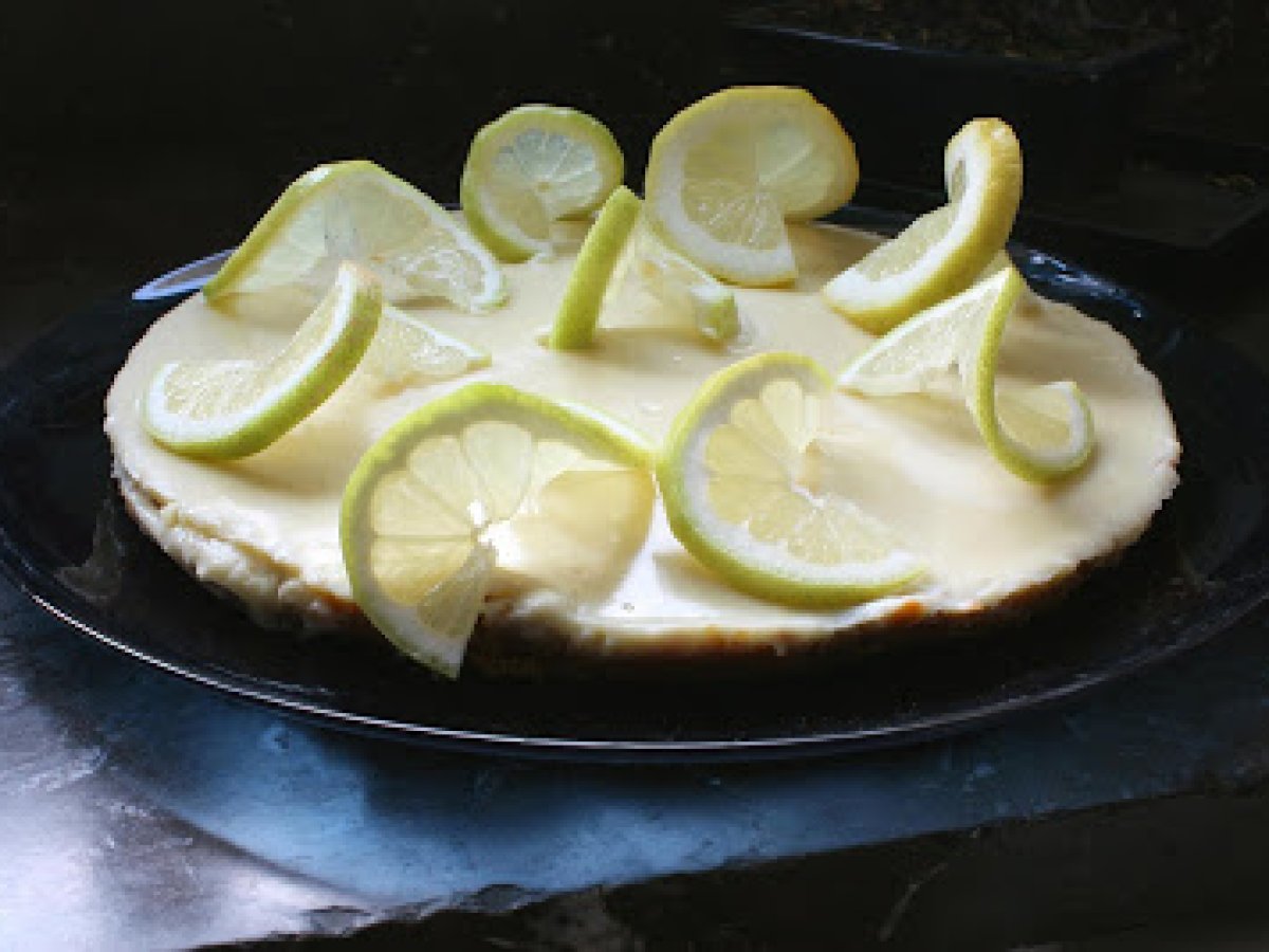 Receta de tarta de limón y chocolate blanco fácil