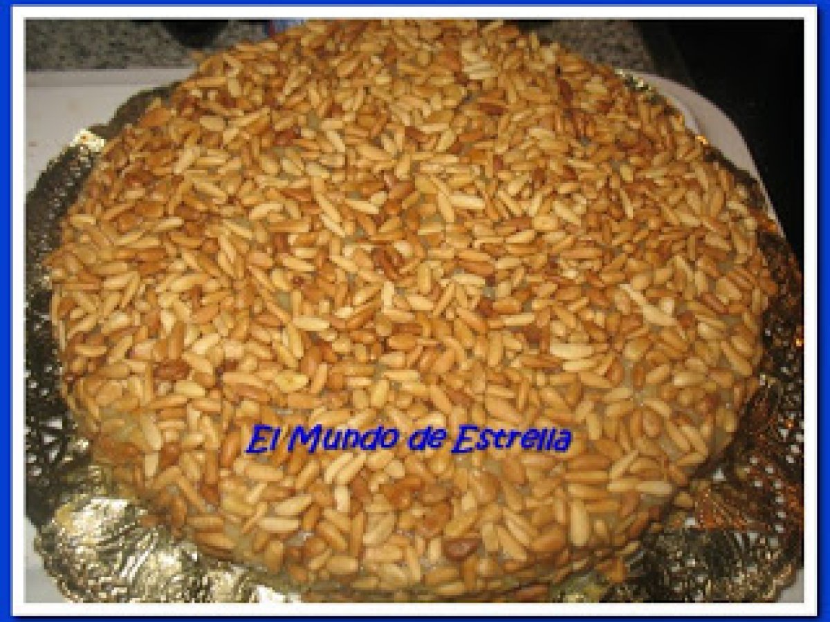 Receta de tarta de piñones fácil y deliciosa