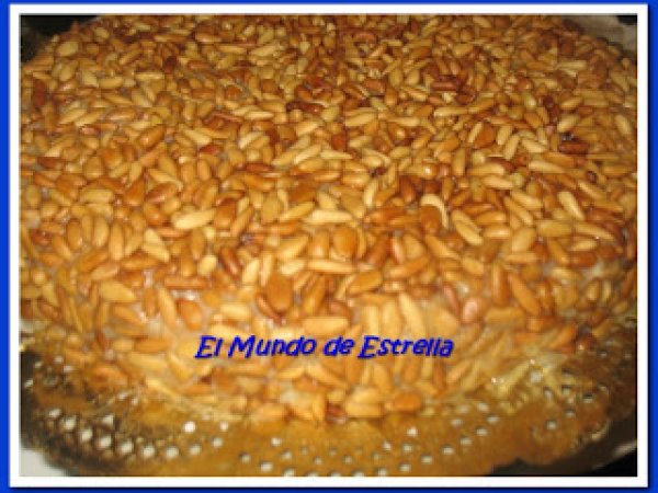 Receta de tarta de piñones fácil y deliciosa