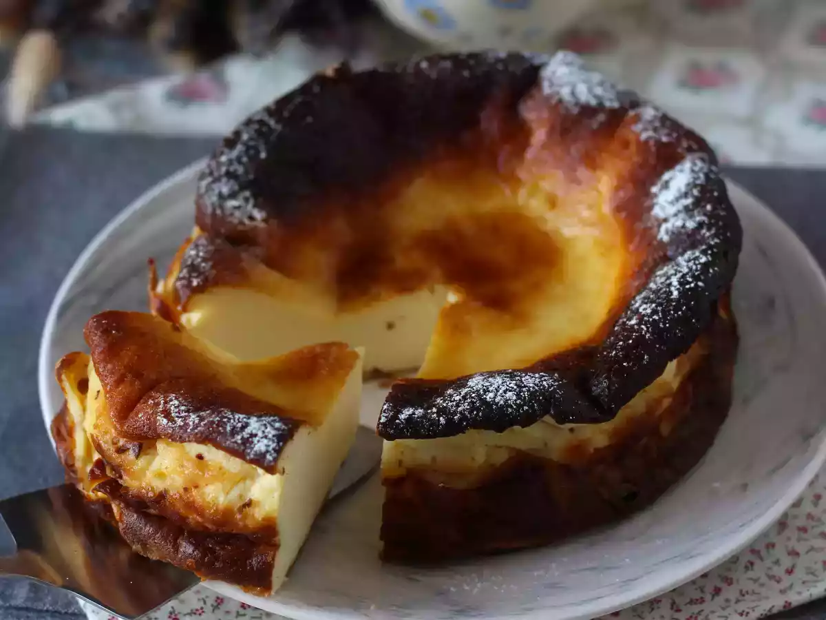 Receta de tarta de queso vasca, una joya repostera