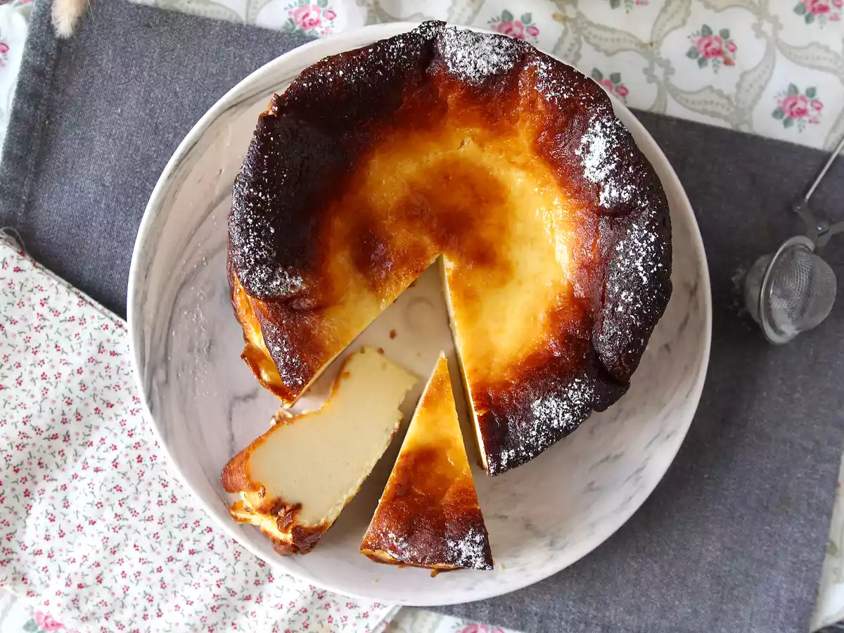 Receta de tarta de queso vasca, una joya repostera