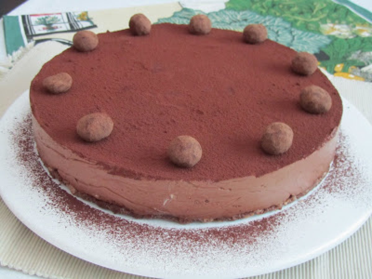 Receta de tarta de trufa de chocolate