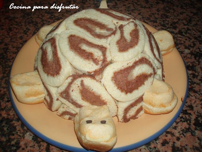 Tartas infantiles: pastel tortuga - Receta Petitchef