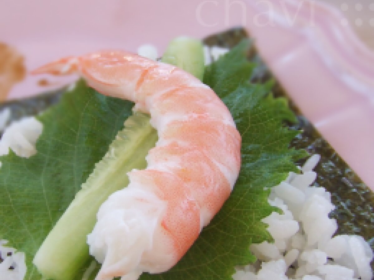 Receta de temaki ebi y gambas fácil y deliciosa