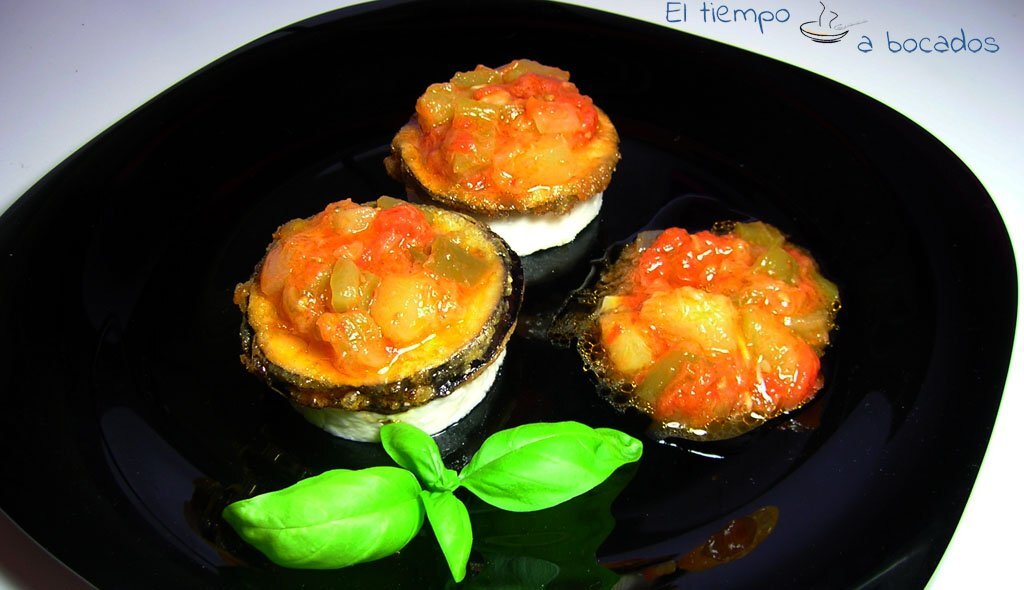 Receta de timbal de berenjena y queso feta fácil