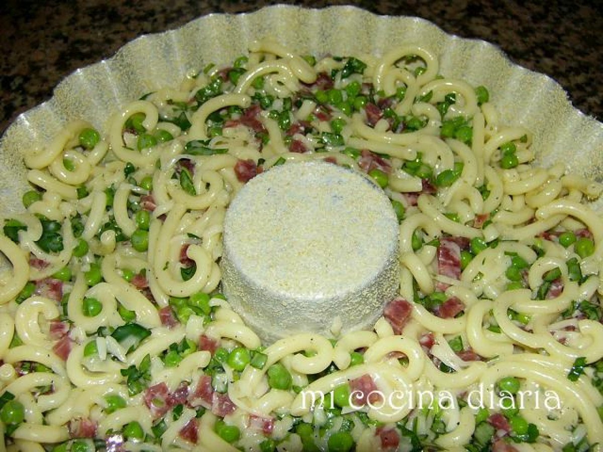 Receta de timbal de pasta