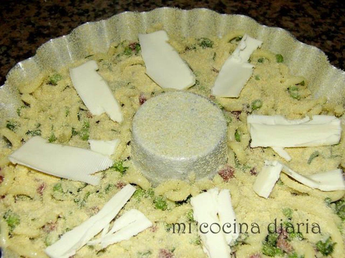 Receta de timbal de pasta