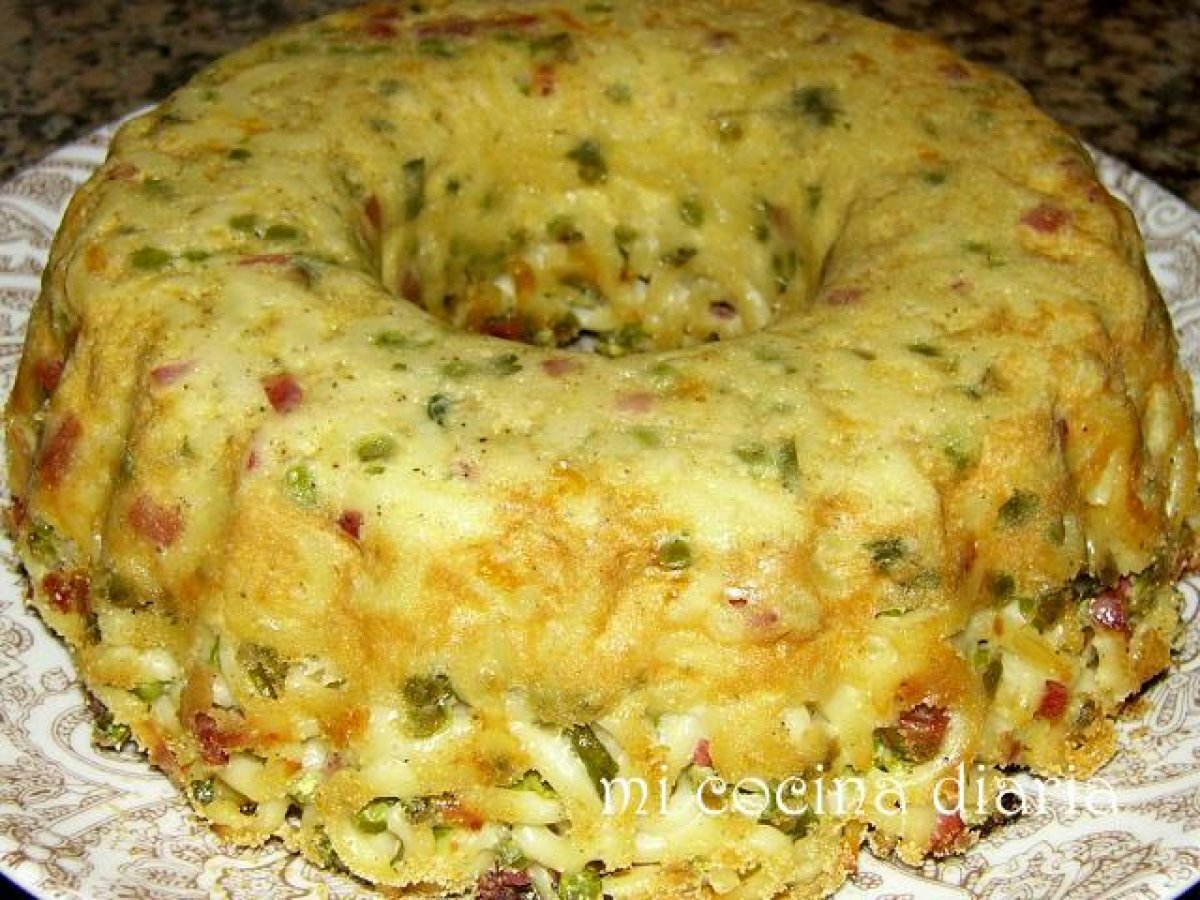 Receta de timbal de pasta