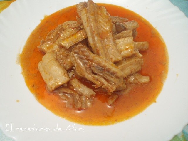 Receta de tollos al vino