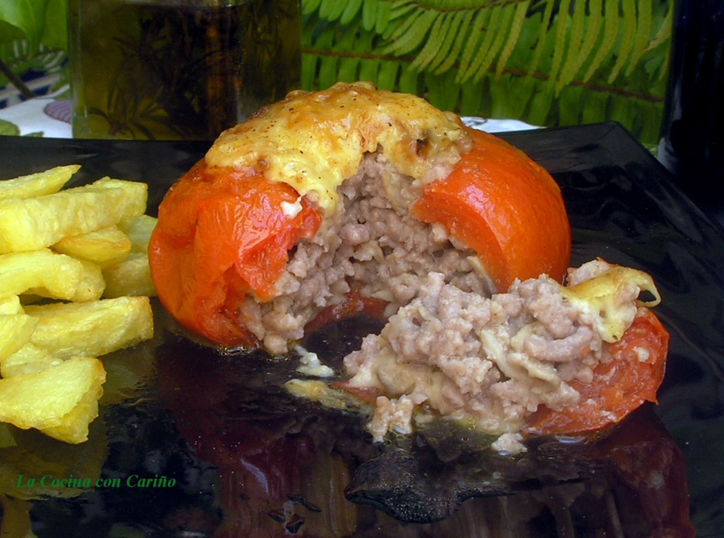 Receta de tomates rellenos de carne al horno fácil