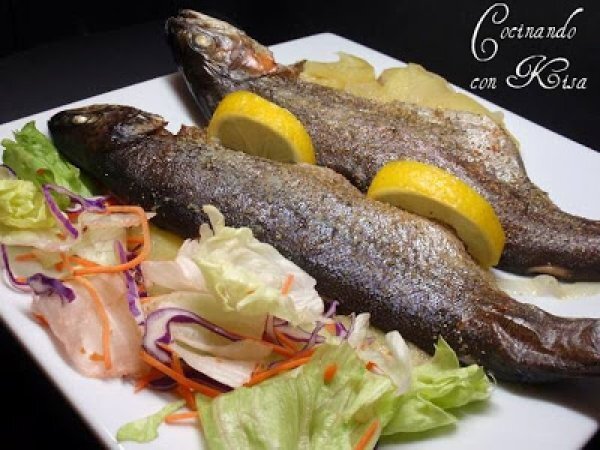 Receta de truchas rellenas al horno tradicional