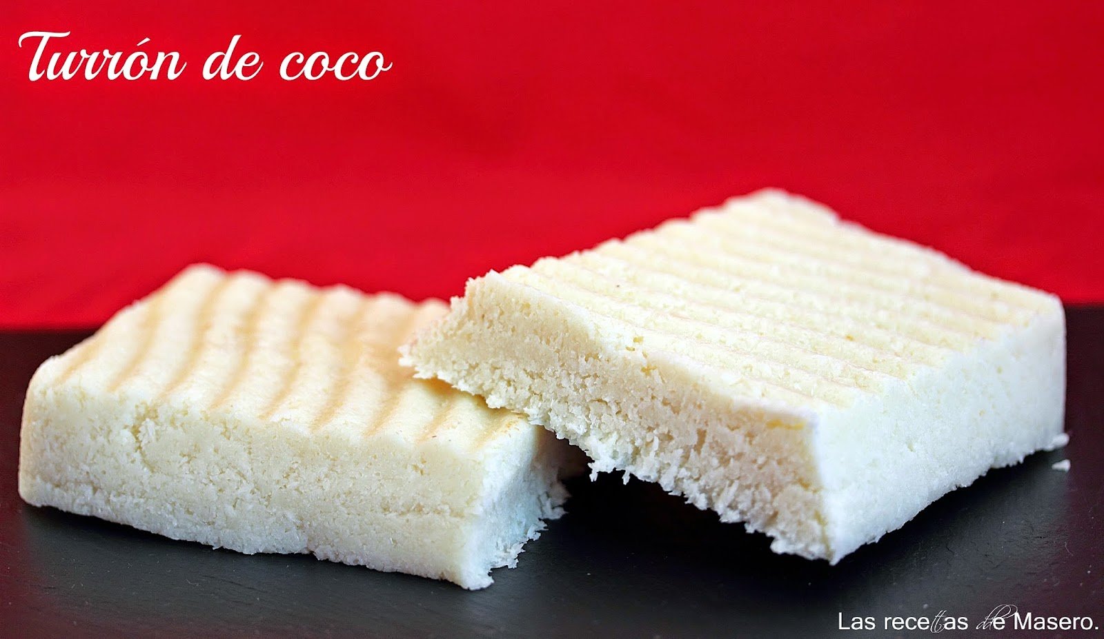 Receta de turrón de coco