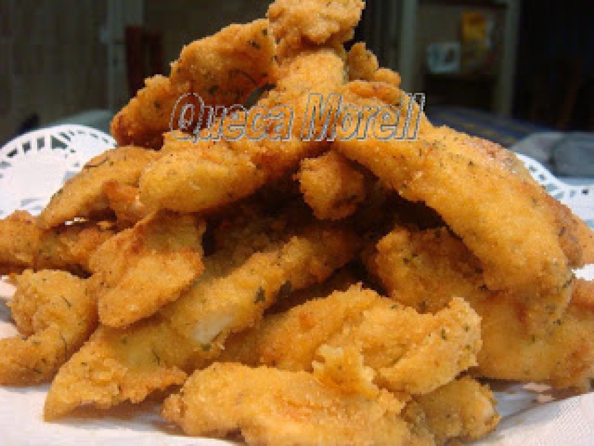 Receta de virutas de pollo adobadas a lo canario