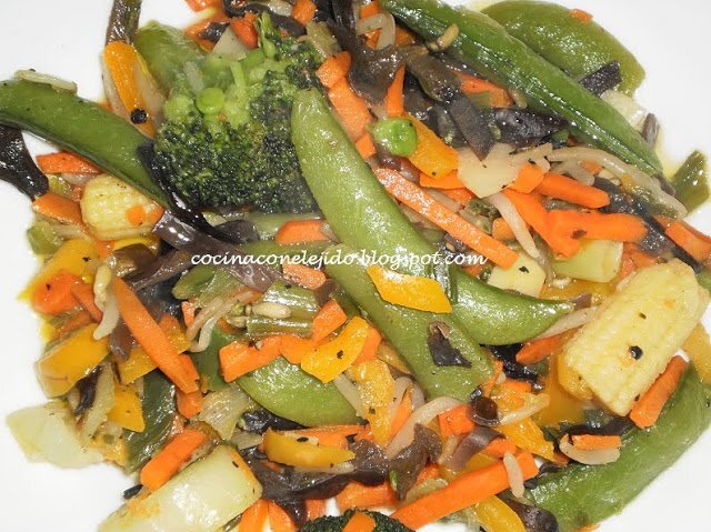 Receta de wok de verduras