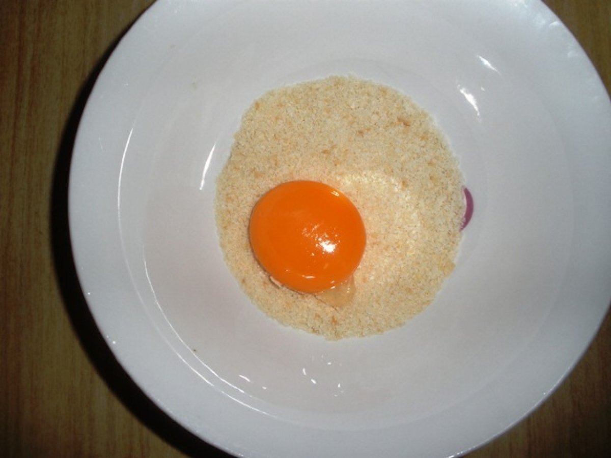 Yemas de huevo fritas - Receta Petitchef